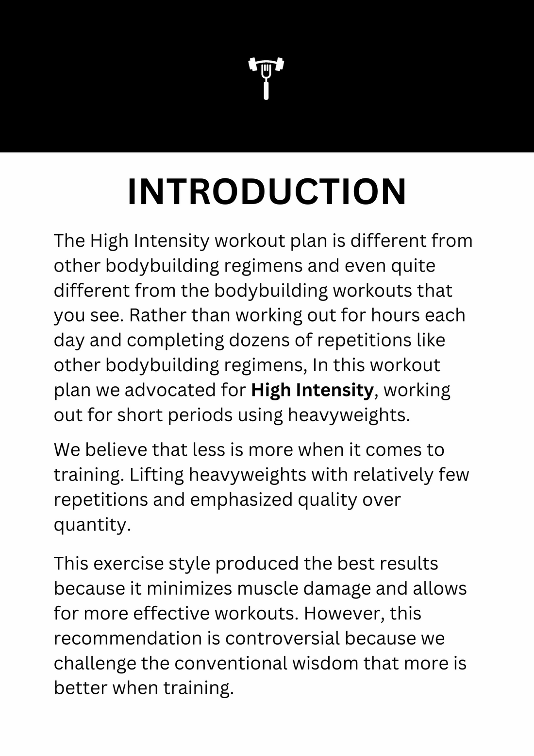 The Mike Mentzer Consolidation Program – Bulking Not Sulking
